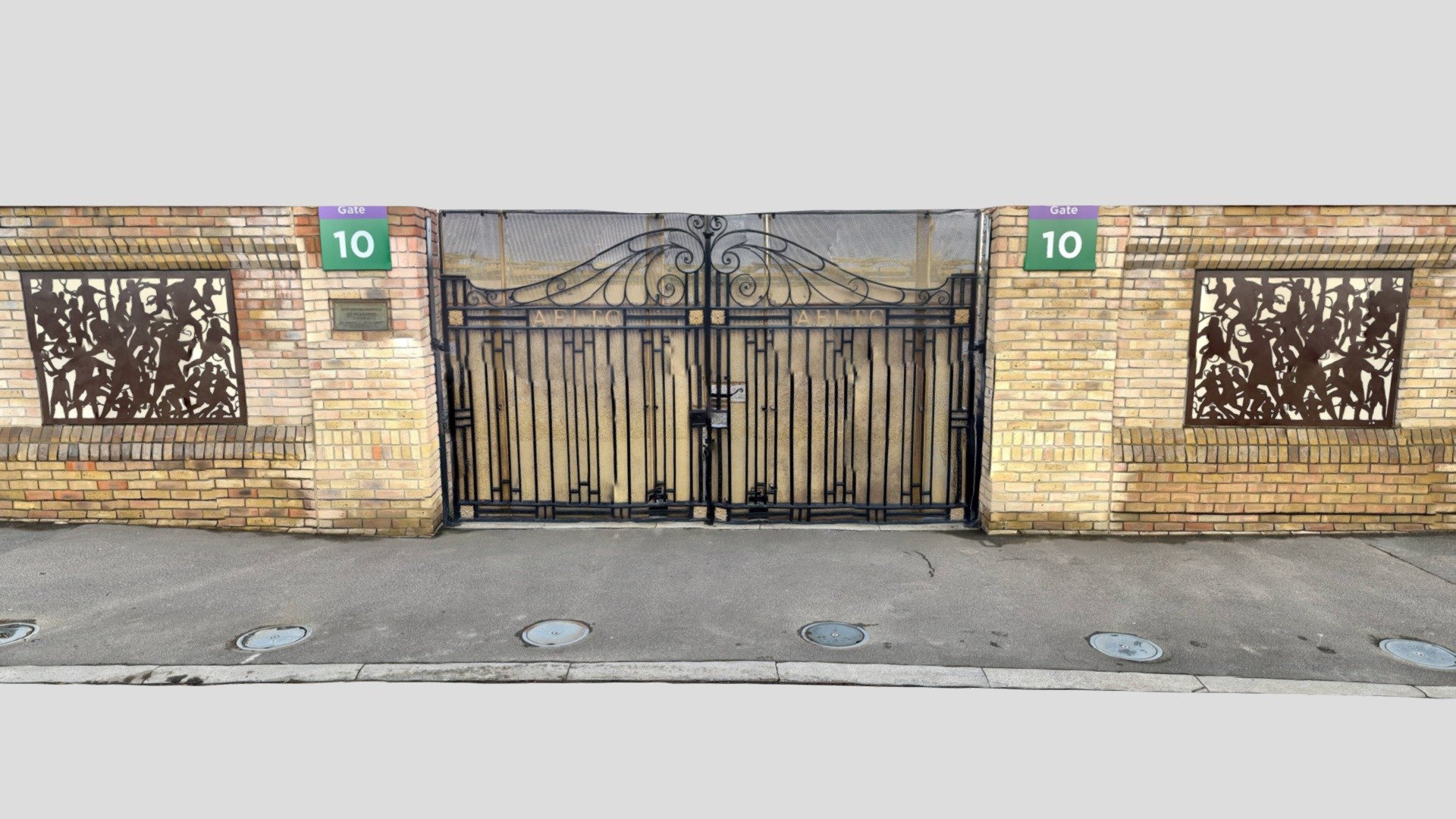 Wimbledon Tennis Grounds Murals - Gate 10 - Download Free 3D model by ...