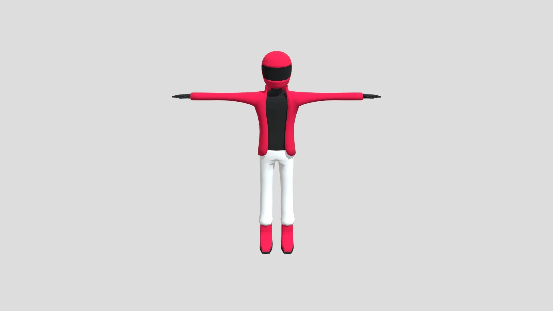 Ruby Motorcycle Helmet Character 3d Model By Anadaren [9e6768e] Sketchfab