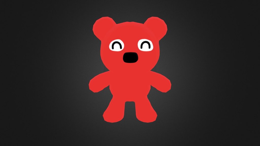 Red Bear - 3D model by merlin.mustache [9e6adb2] - Sketchfab