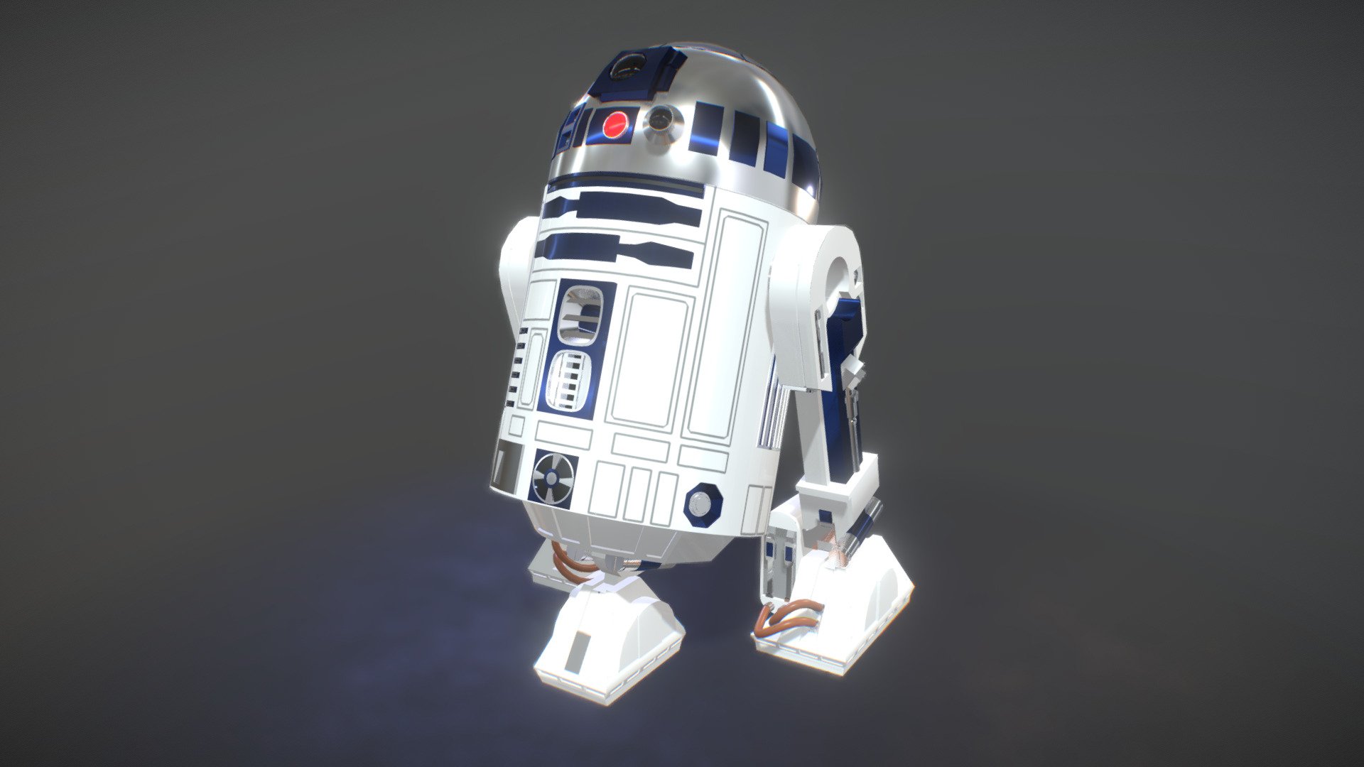 R2-D2 - Buy Royalty Free 3D model by LordDiego [9e6b5bc] - Sketchfab Store