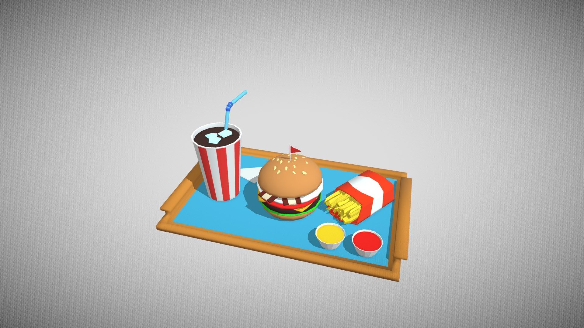 Fast Food - 3D model by kaio_masaru [9e6c5cc] - Sketchfab
