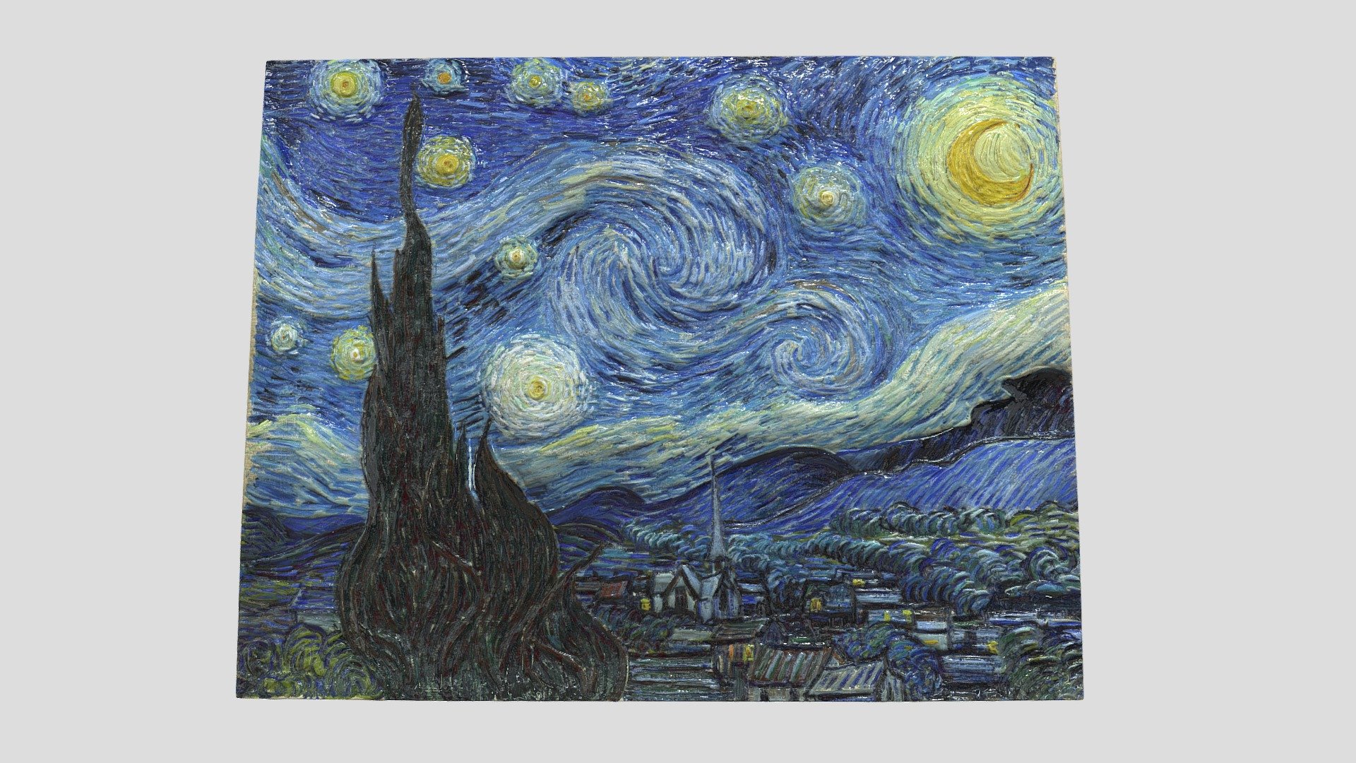 Starry Night - 3D model by pattjrpat [9e6cf2f] - Sketchfab