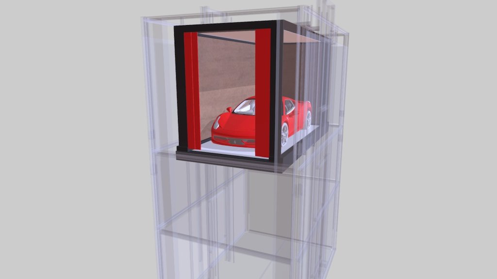 Car Elevator Wall (Arianna - Walnut) - 3D model by kairoselevator ...