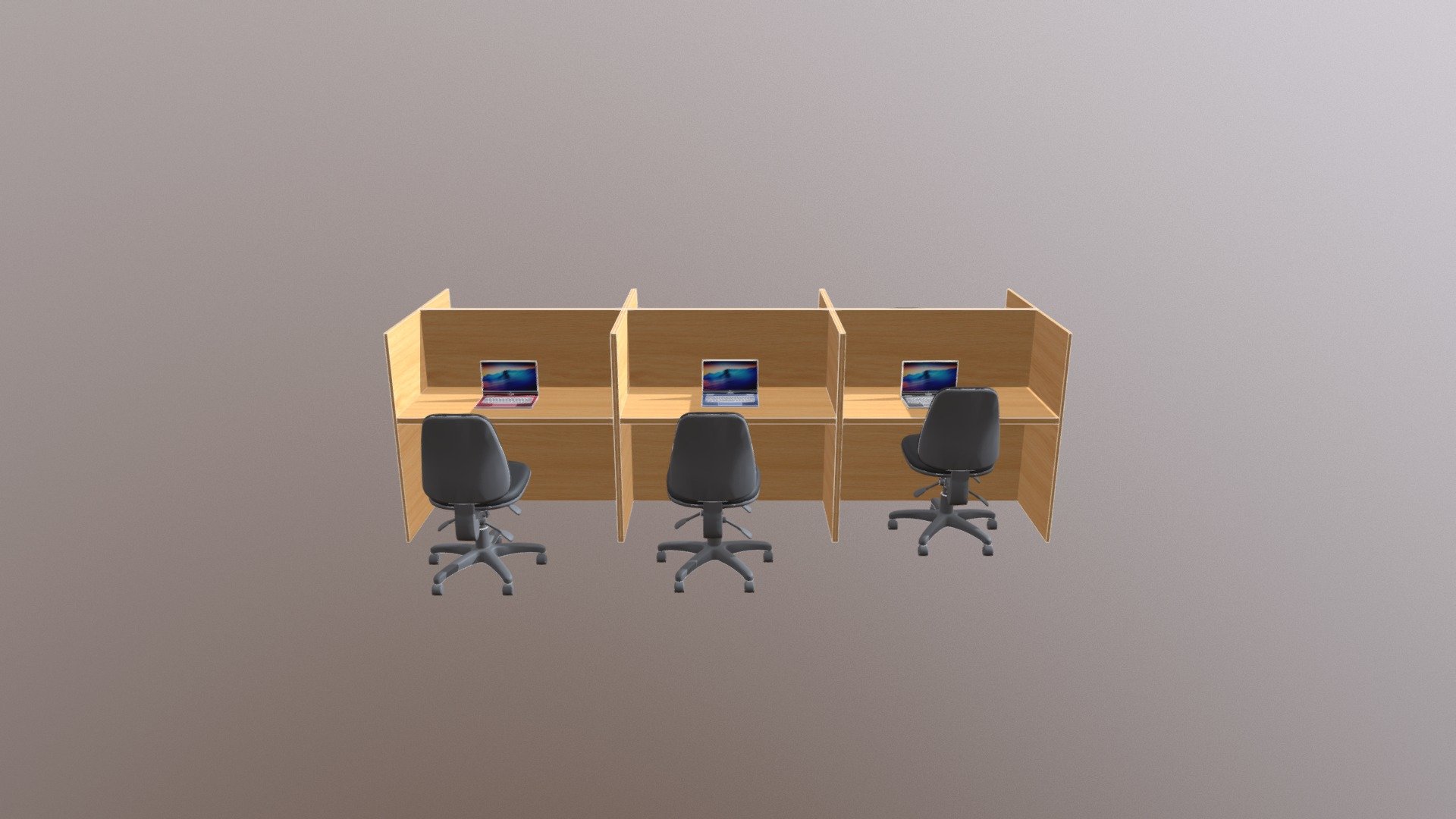 Call Centre Desks Custom - 3D model by Has Been Office Furniture ...