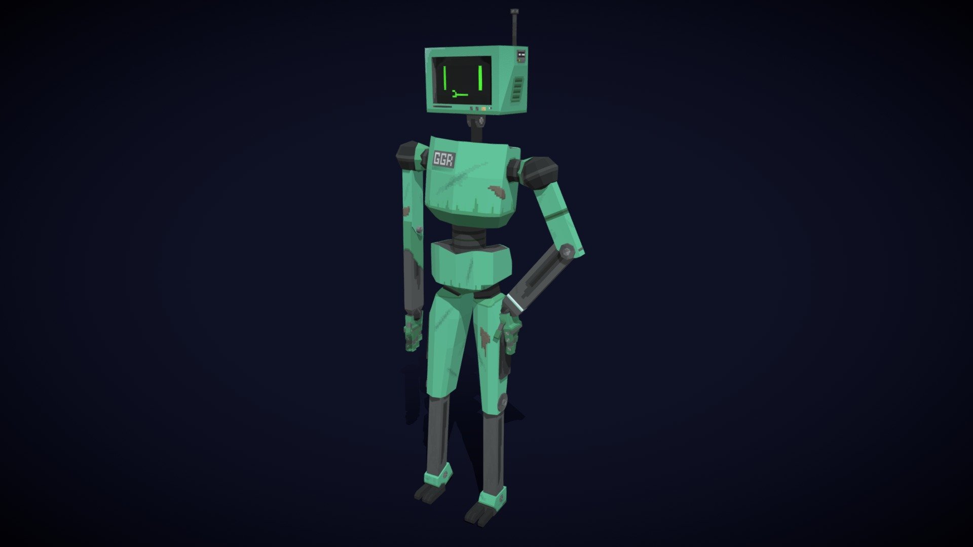 Good Green Robot - 3D model by WAKAnya [9e6faa3] - Sketchfab