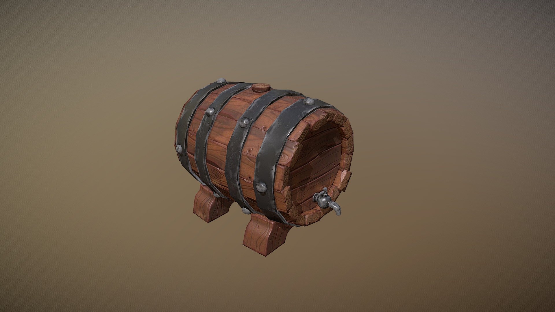 Stylized Barrel - Download Free 3D model by darkmoral [9e70b59] - Sketchfab