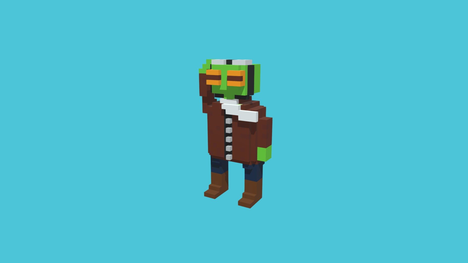 Frog Pilot - 3D model by Brookyn Palmer (@brookyn) [9e75b06] - Sketchfab