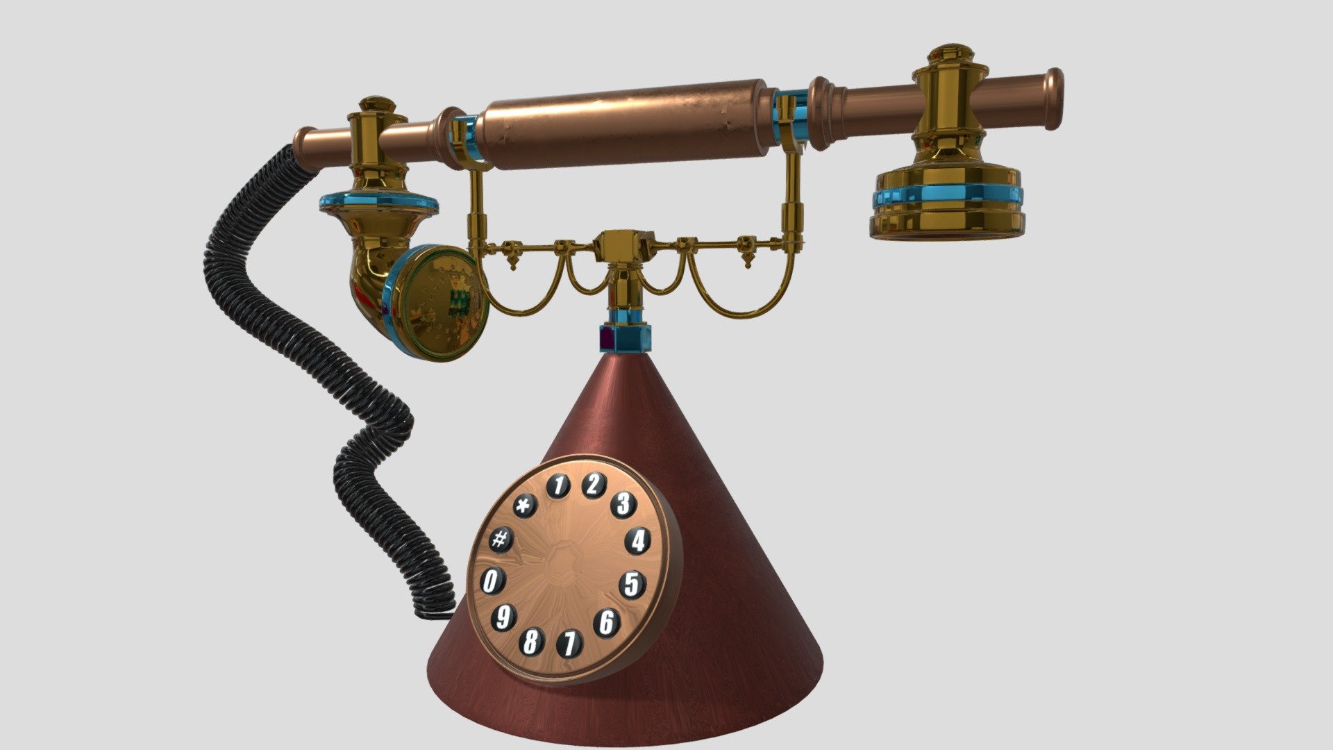 Retro styled OLD PHONE - 3D model by Lohith Devajana (@LohithDevajana ...