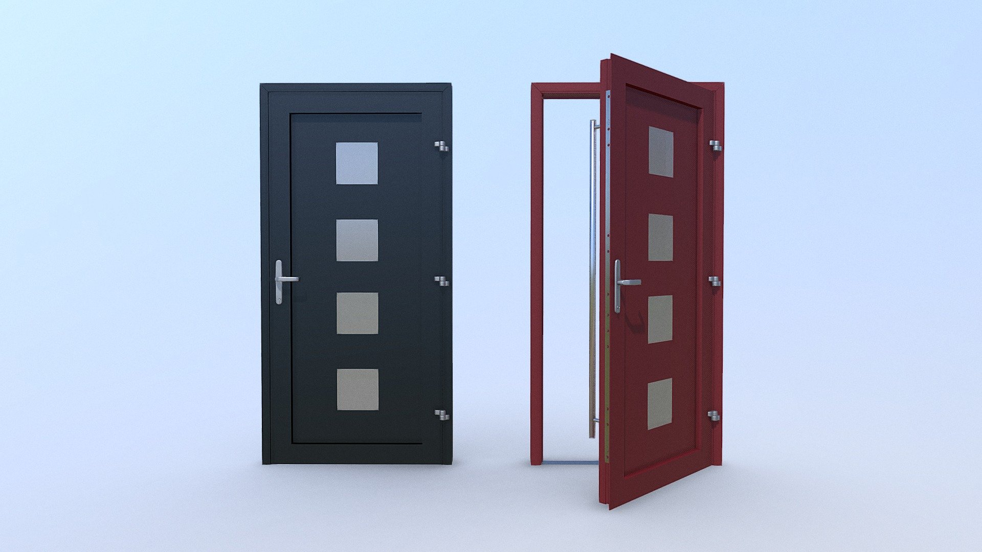 Door (High Detail) - 3D model by Patrudoizero Design (@patrudoizero ...