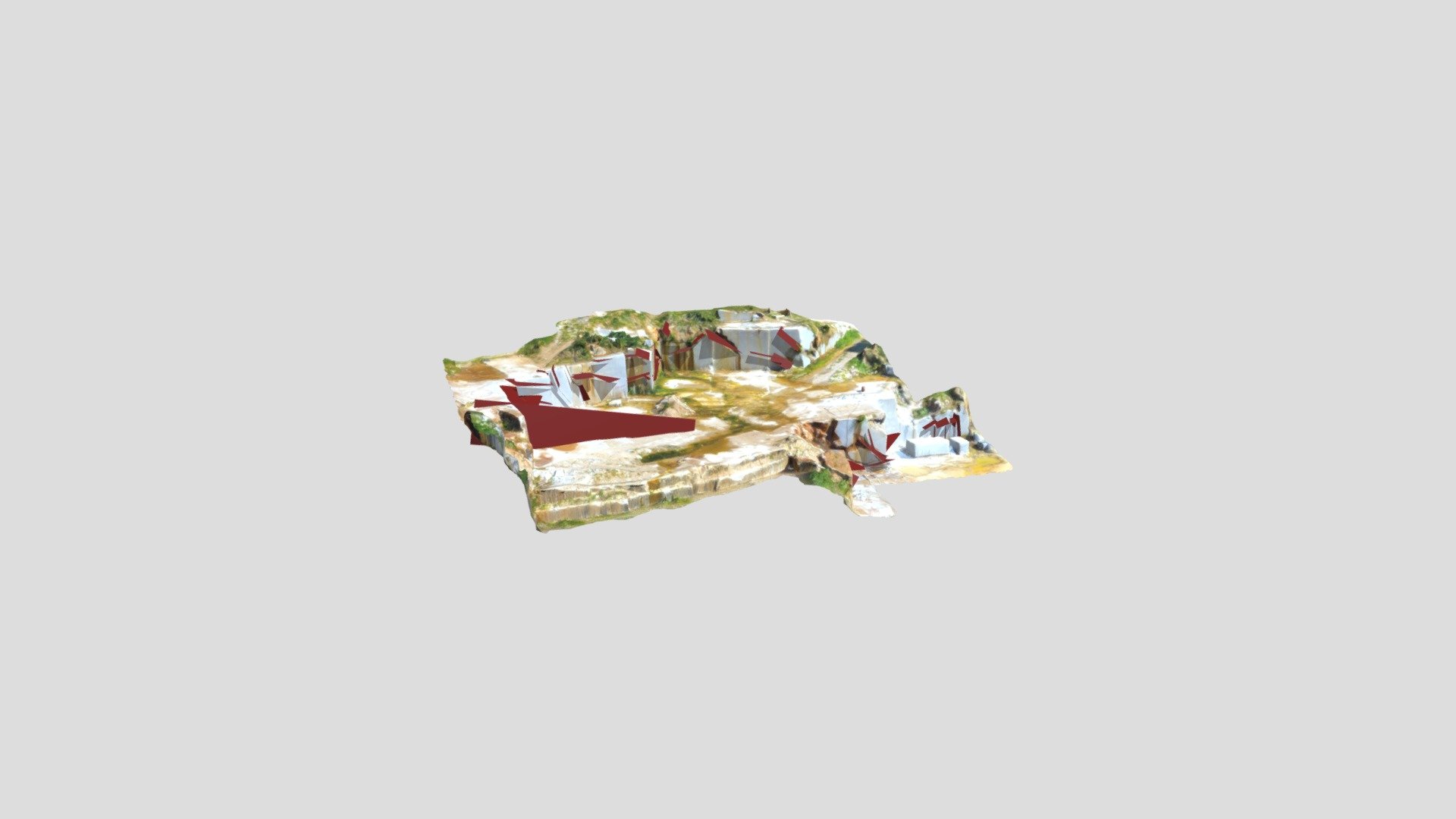 marble quarry with fracture plans - Download Free 3D model by mr ...