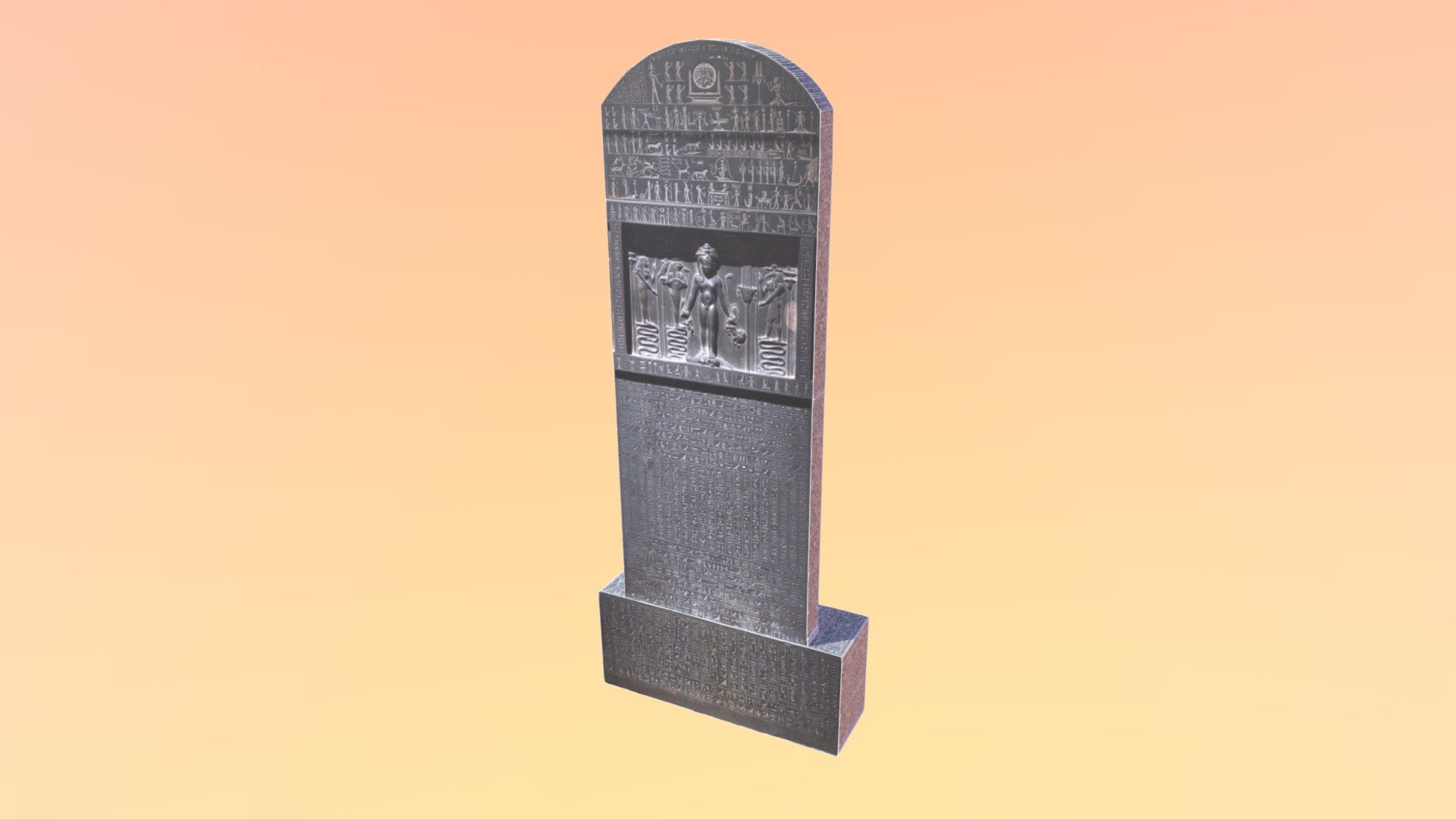 39 Stela of Cippus of Horus (magical stela) - Download Free 3D model by ...