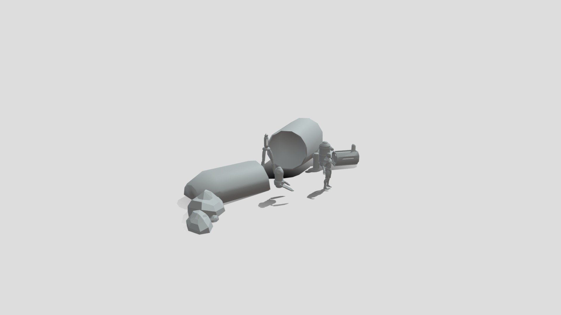3D_Blockout_Scene - 3D model by livnx [9e7b7ee] - Sketchfab