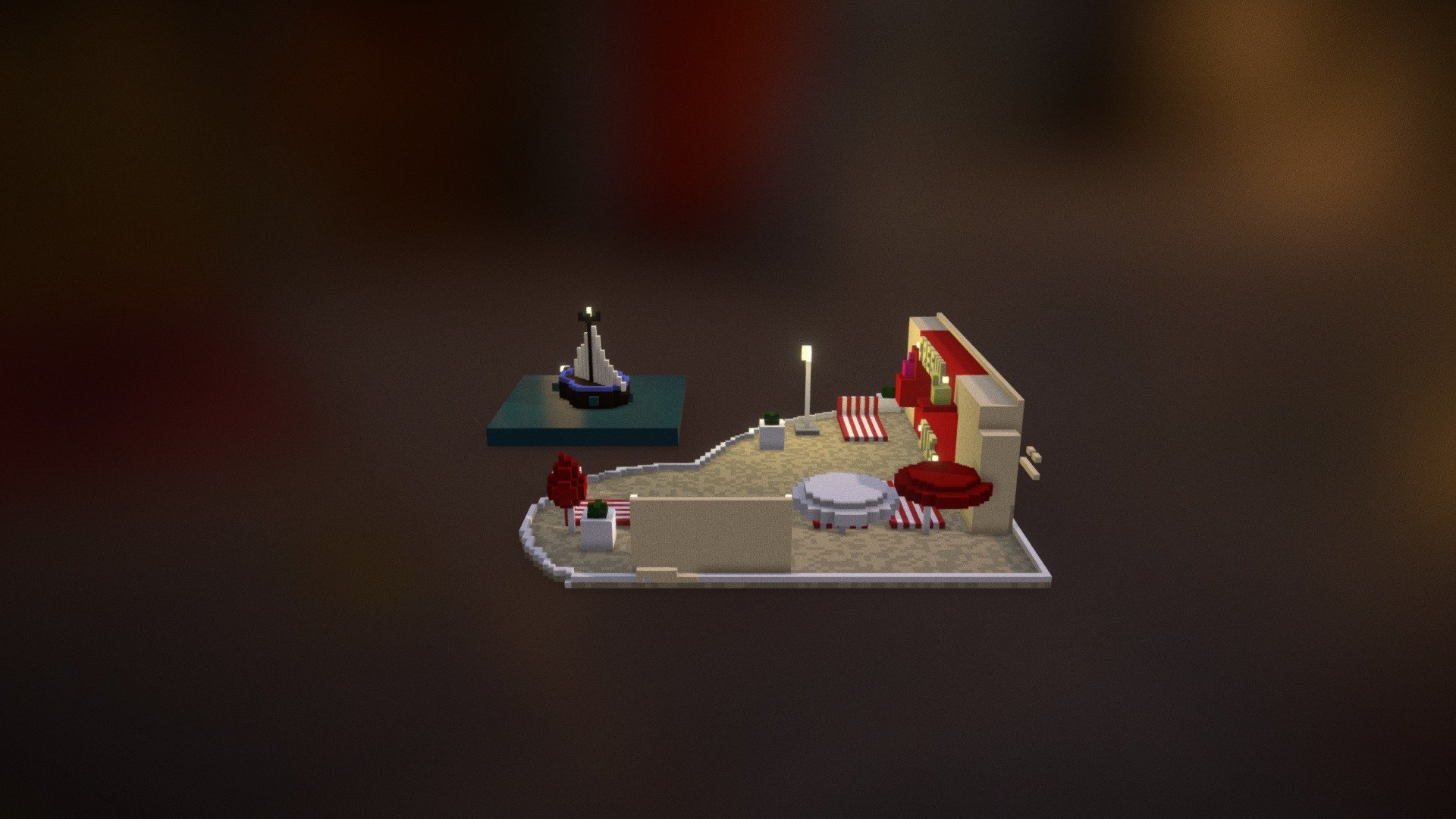 bateau2_vox - 3D model by beloti [9e7c45e] - Sketchfab
