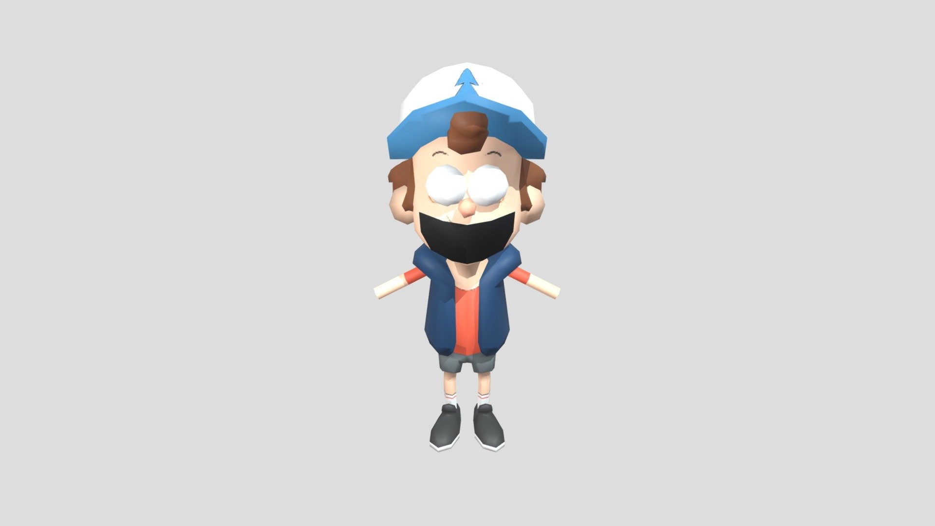 ADI 2.0: Dipper Pines (Fully rigged) - Download Free 3D model by ...