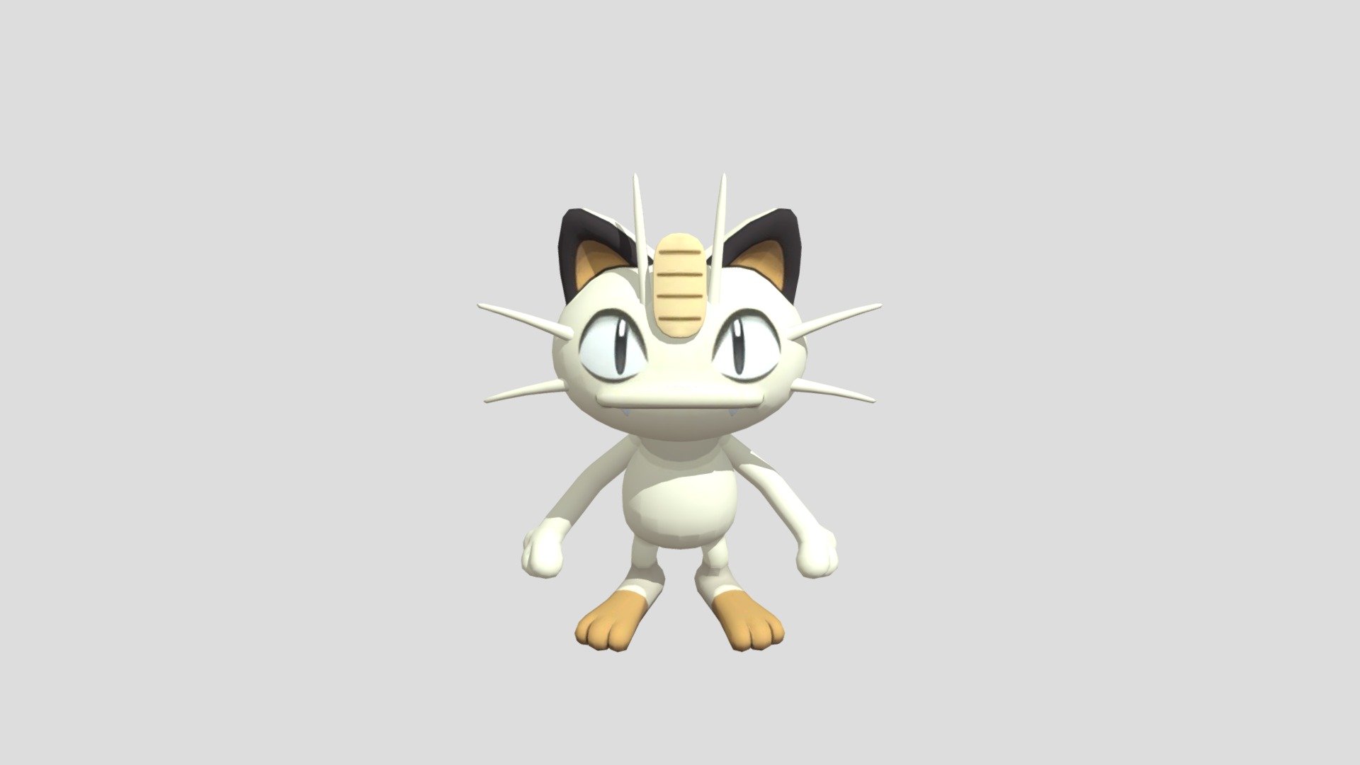 Meowth Pokemon [Animated] - 3D model by prozip (@quachkimson2000 ...