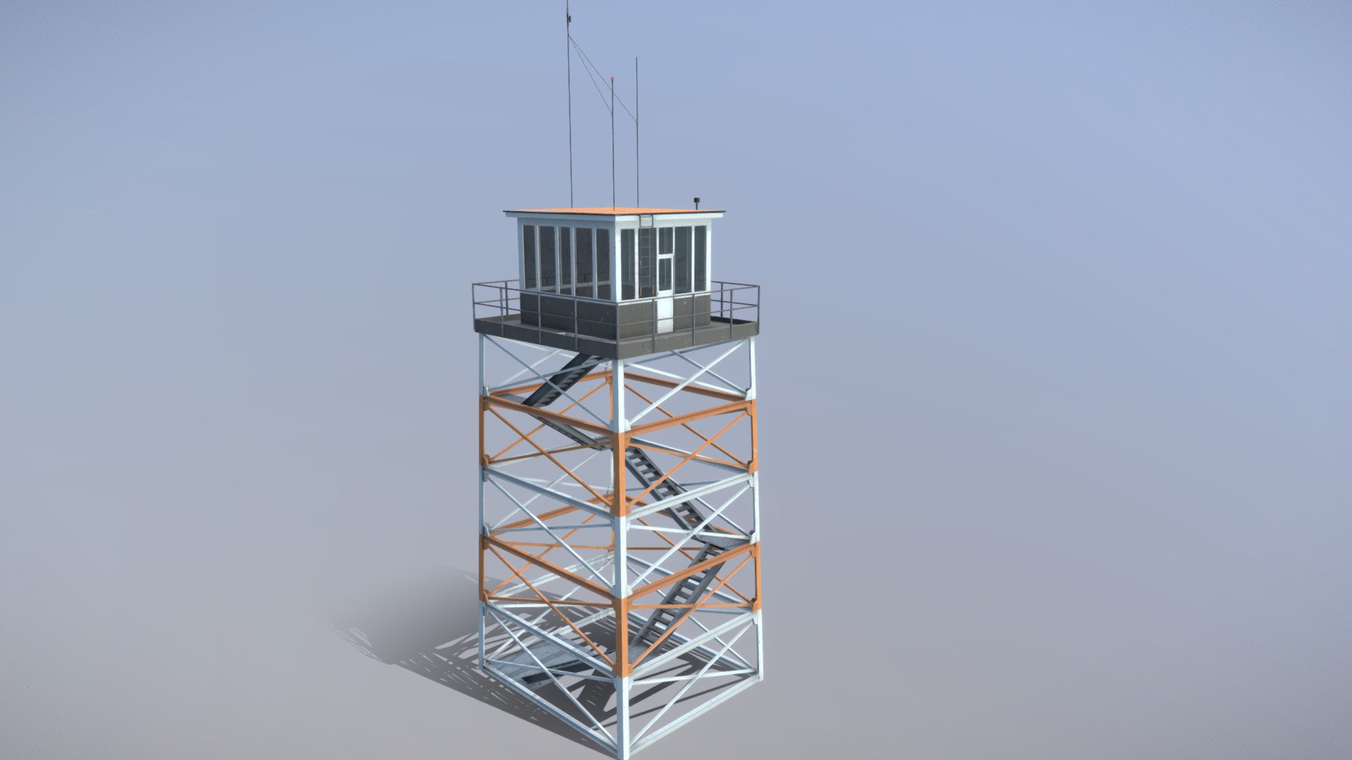 WWII Air Trafic Control Tower - Download Free 3D model by standerwickd ...