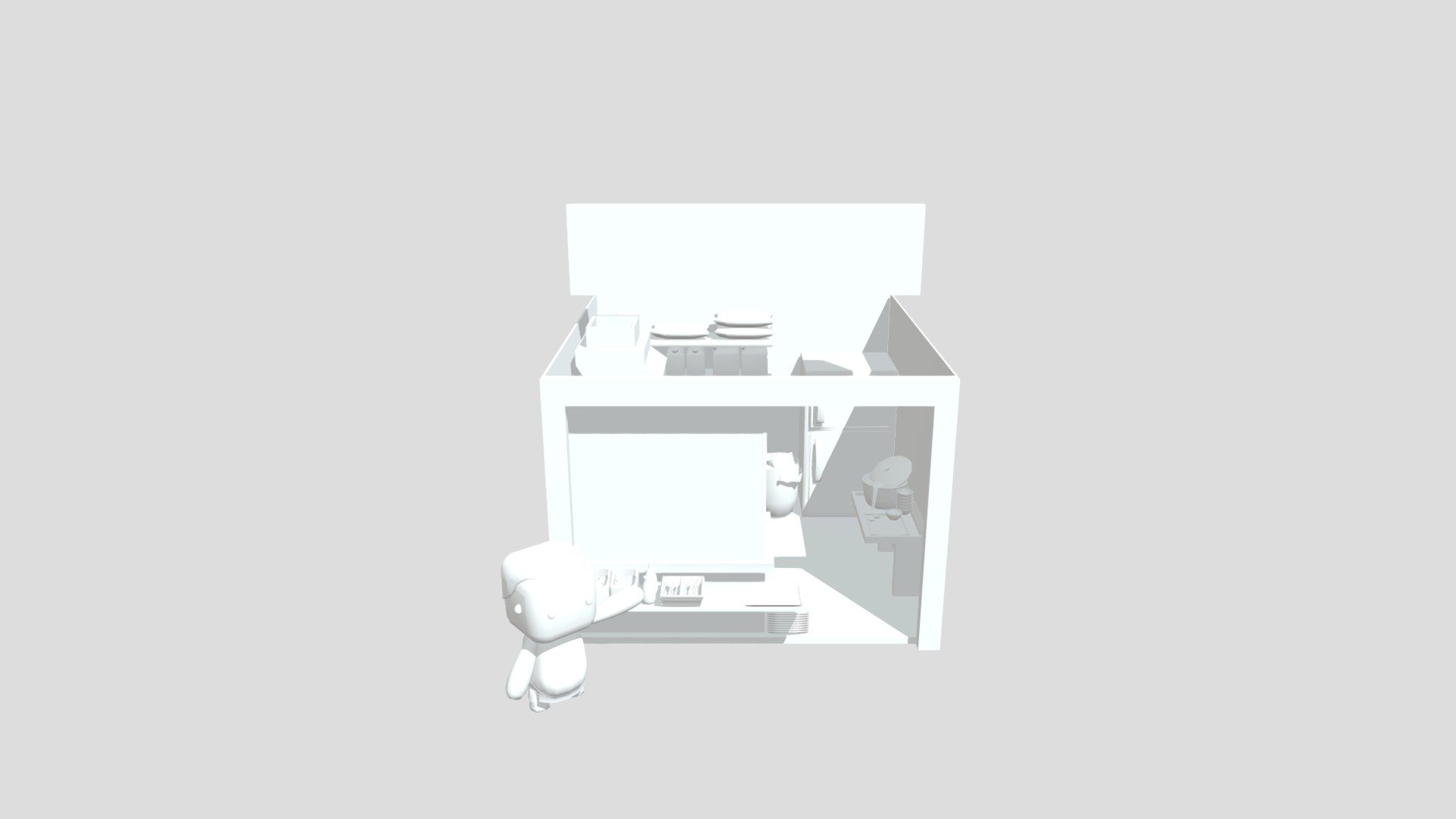 Chicken Rice Stall, Singapore - Download Free 3D model by patrick.young ...