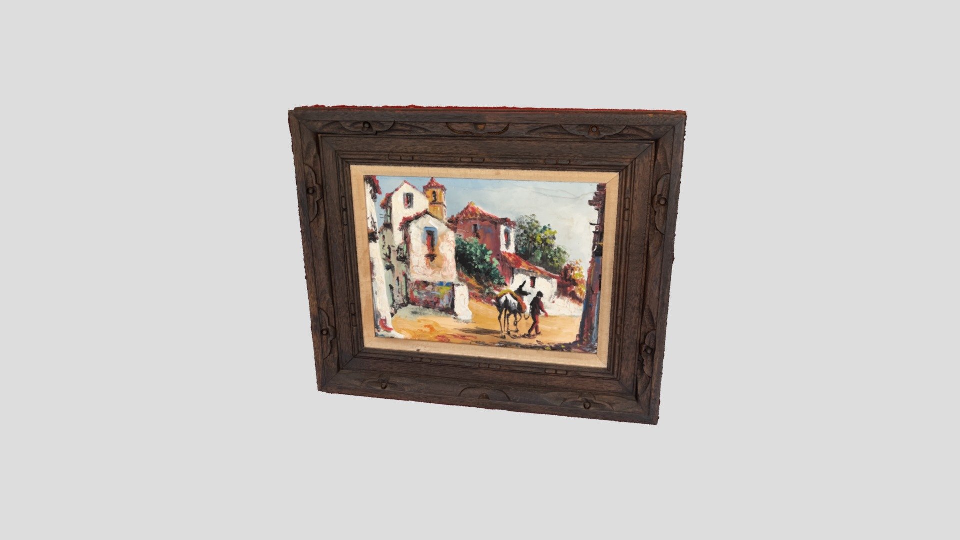 Framed Oil Painting - Download Free 3D model by theevilovenmittt ...