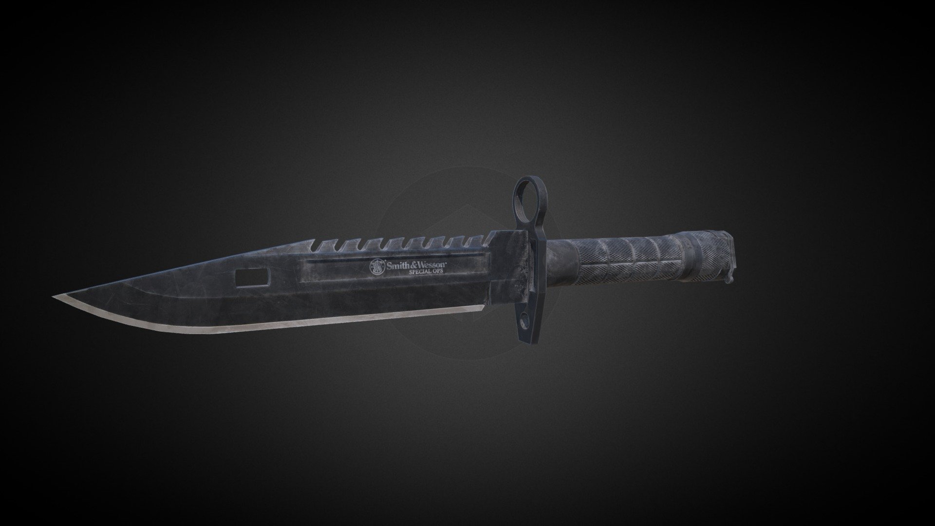 Smith & Wesson M9 Bayonet - 3D model by Sebastian Flores (@sebflo ...