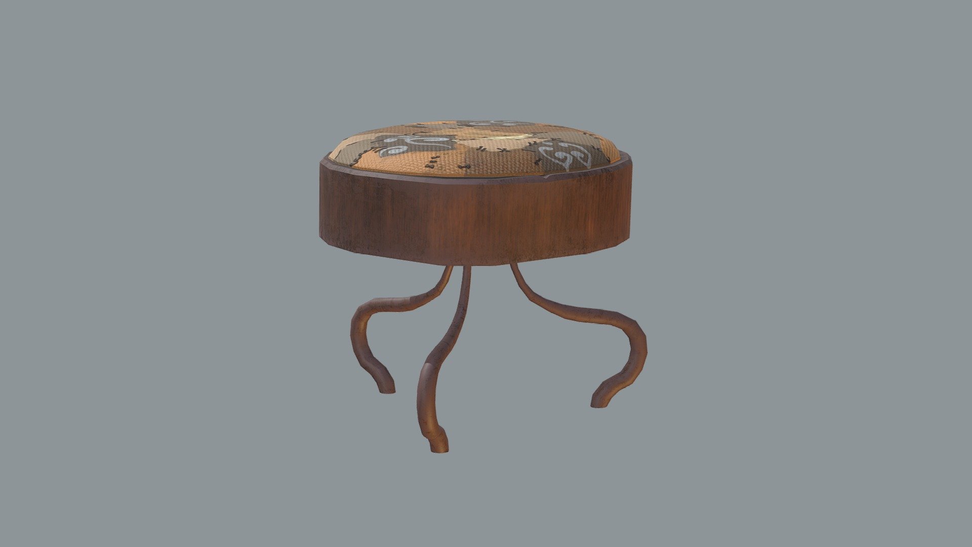 tabouret Tim Burton - 3D model by mariannep [9e80172] - Sketchfab