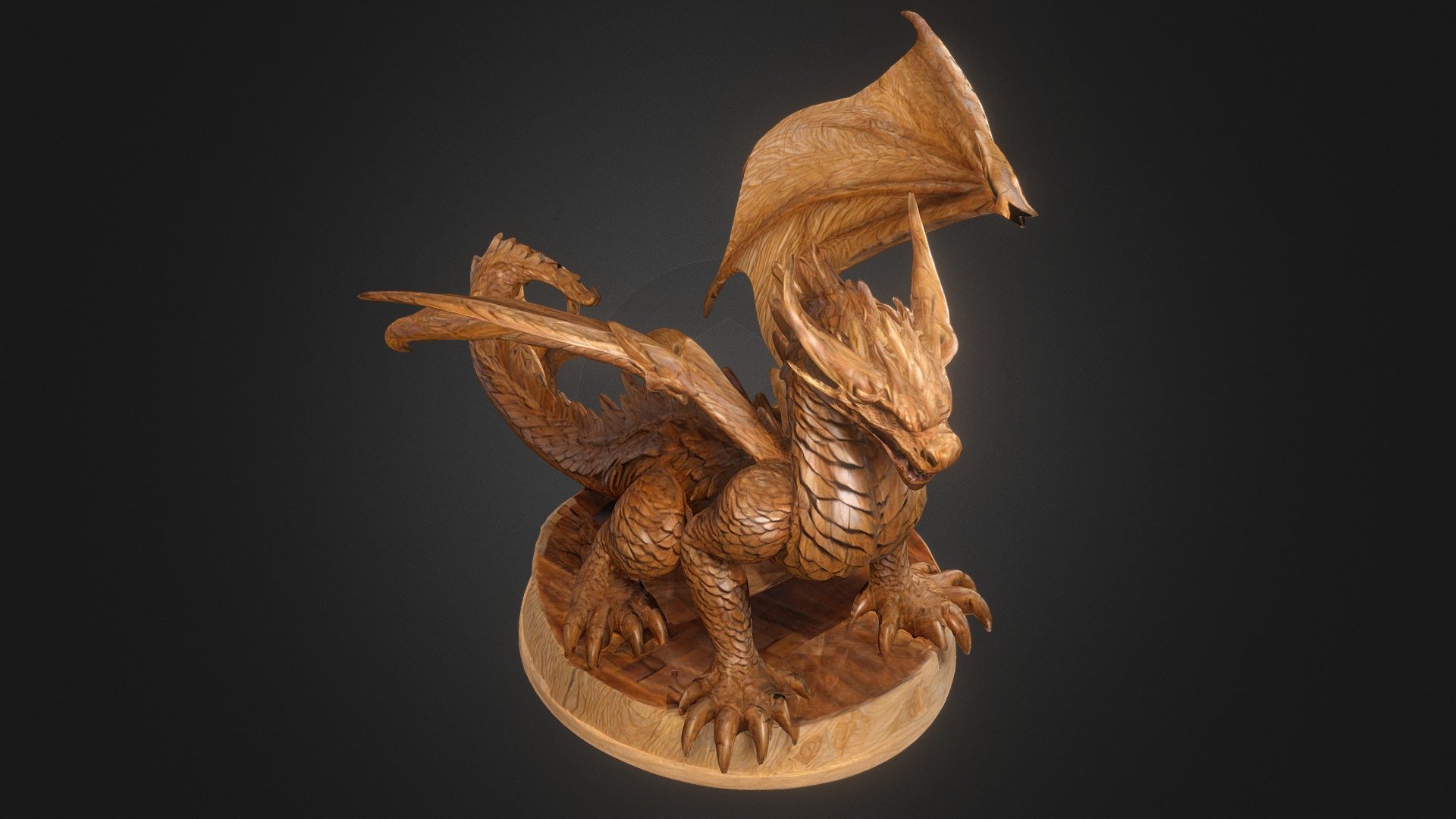 Wooden Dragon - Download Free 3D model by klava88 [9e80d8e] - Sketchfab