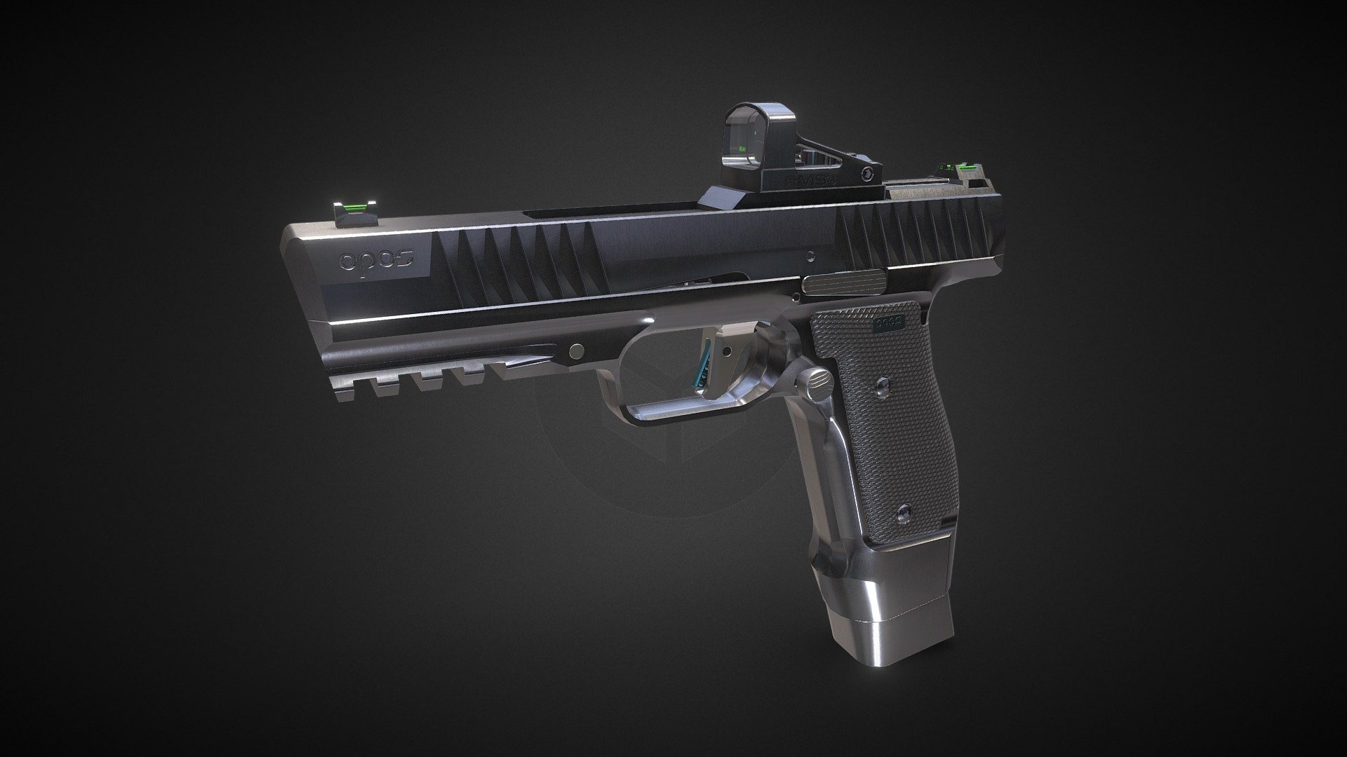 OPOS Gun - 3D model by Phil Gosch (@saphires) [9e8431f] - Sketchfab
