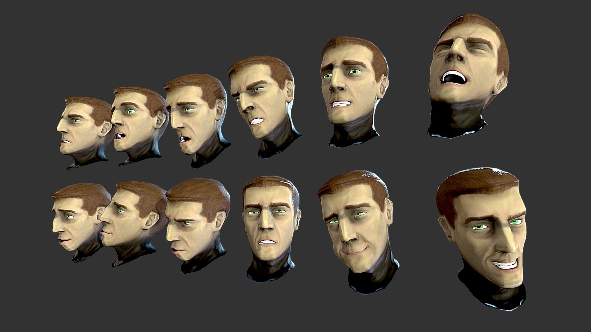 Harv Heads1 - 3D model by harveyhesko [9e86176] - Sketchfab