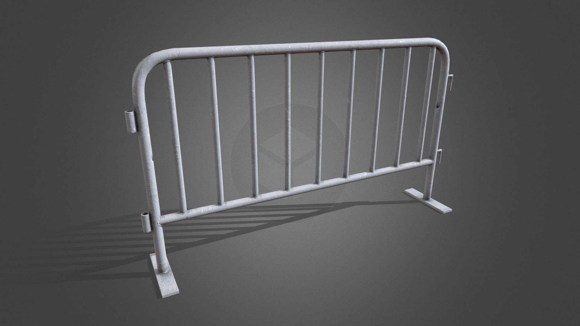 Modular and Portable Temporary Barrier / Fence - Buy Royalty Free 3D ...