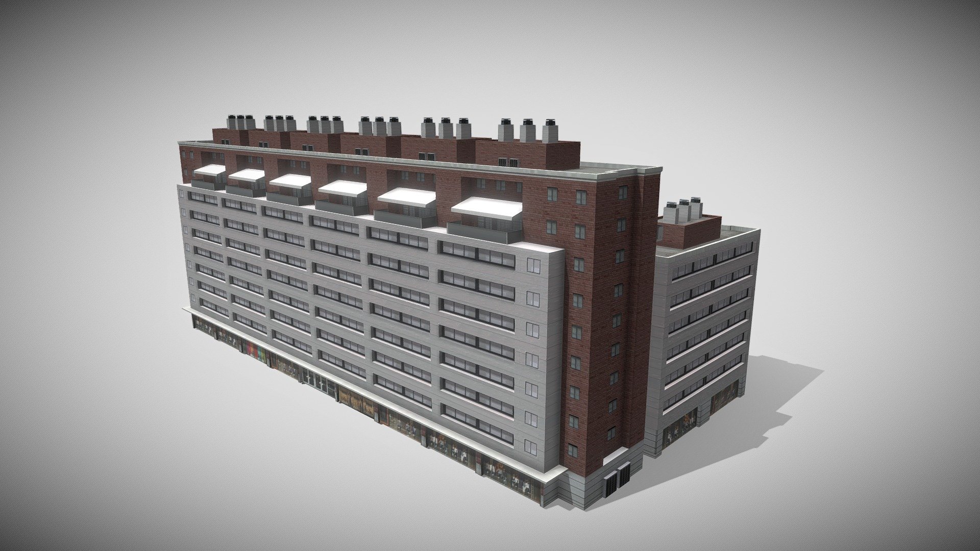 Low Rise Modern Condo 3 - Download Free 3D model by aitortilla01 ...