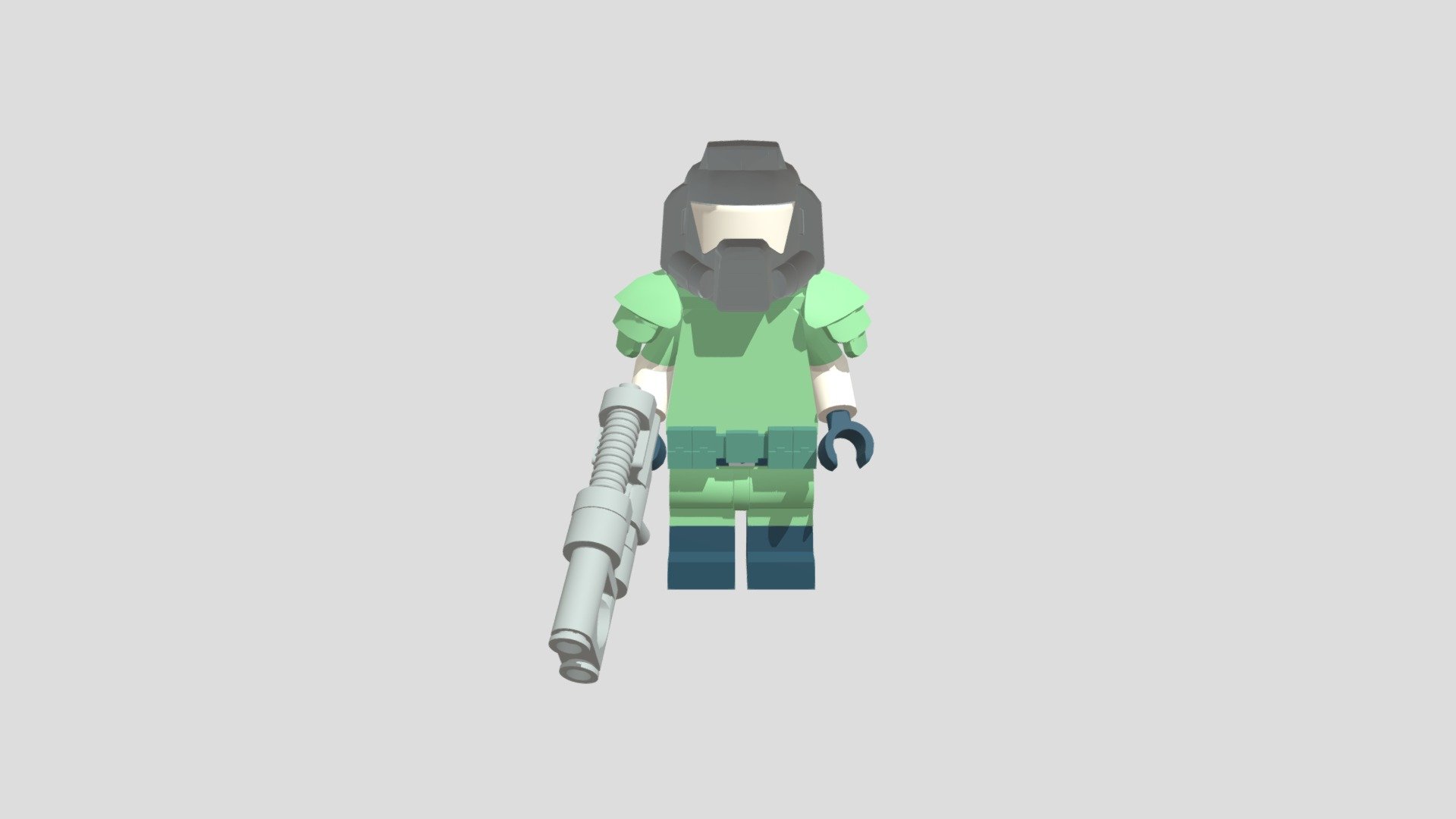 Lego Doomguy Download Free 3d Model By Maddiemac04 [9e89c39] Sketchfab