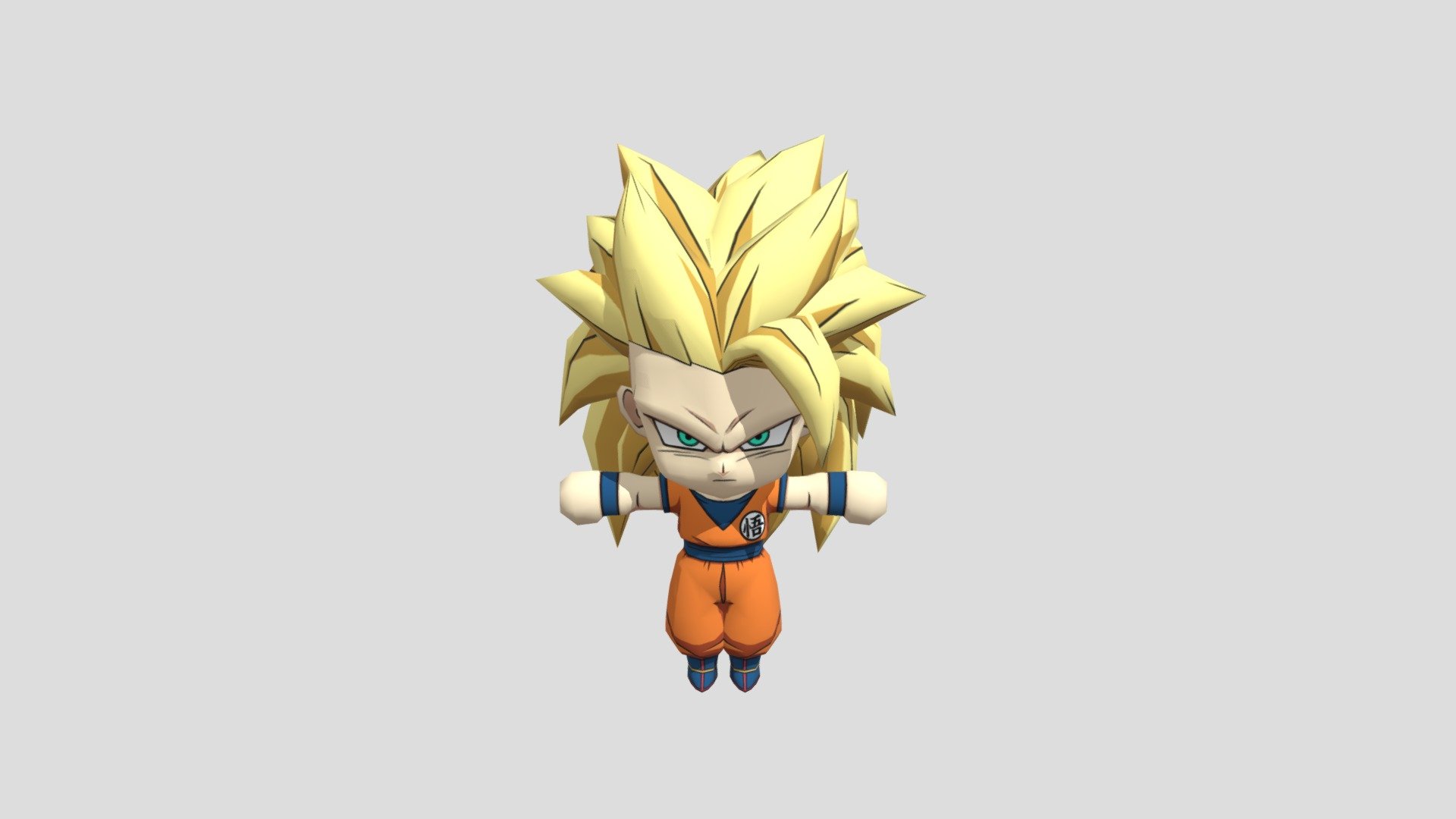 Baby Goku Super Saiyan III - Download Free 3D model by Tigerar1 ...