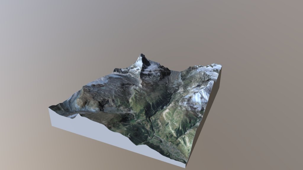 The Matterhorn From Zermatt - 3D model by smartmAPPS [9e8d6d0] - Sketchfab