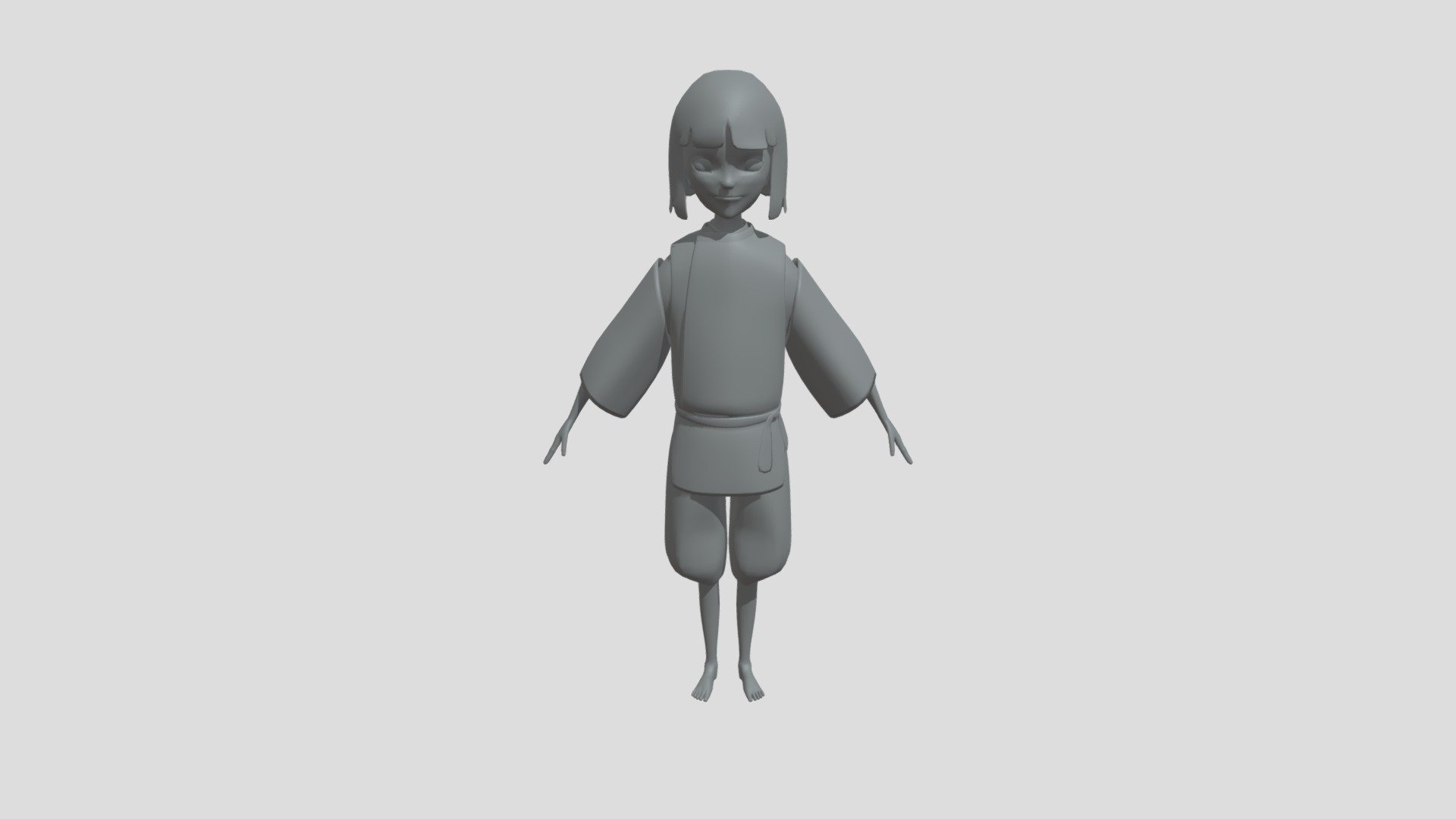 Haku 3D Model - 3D model by Edwin (@EdwinSF) [9e8e11b] - Sketchfab