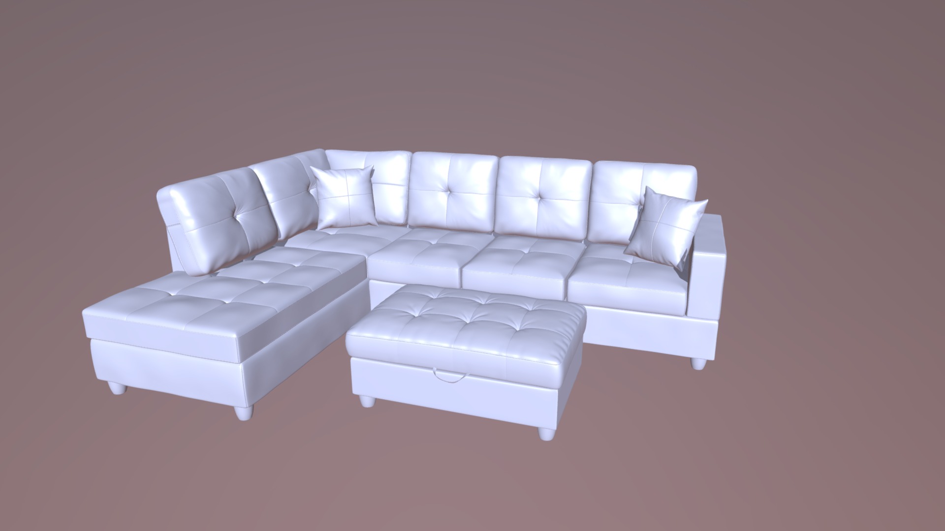 Sectional Sofa - 3D model by dangdoan [9e8f9cf] - Sketchfab