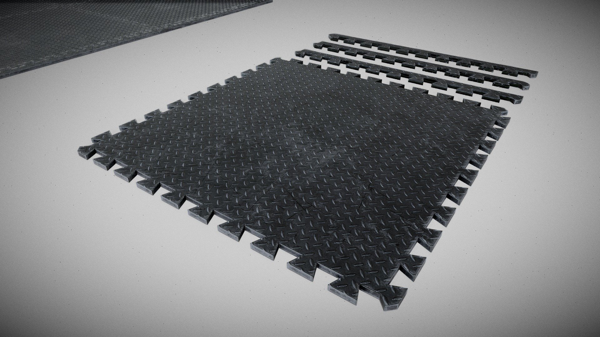 Interlocking Rubber Mats (Low Poly) - Download Free 3D model by Mobius1 ...