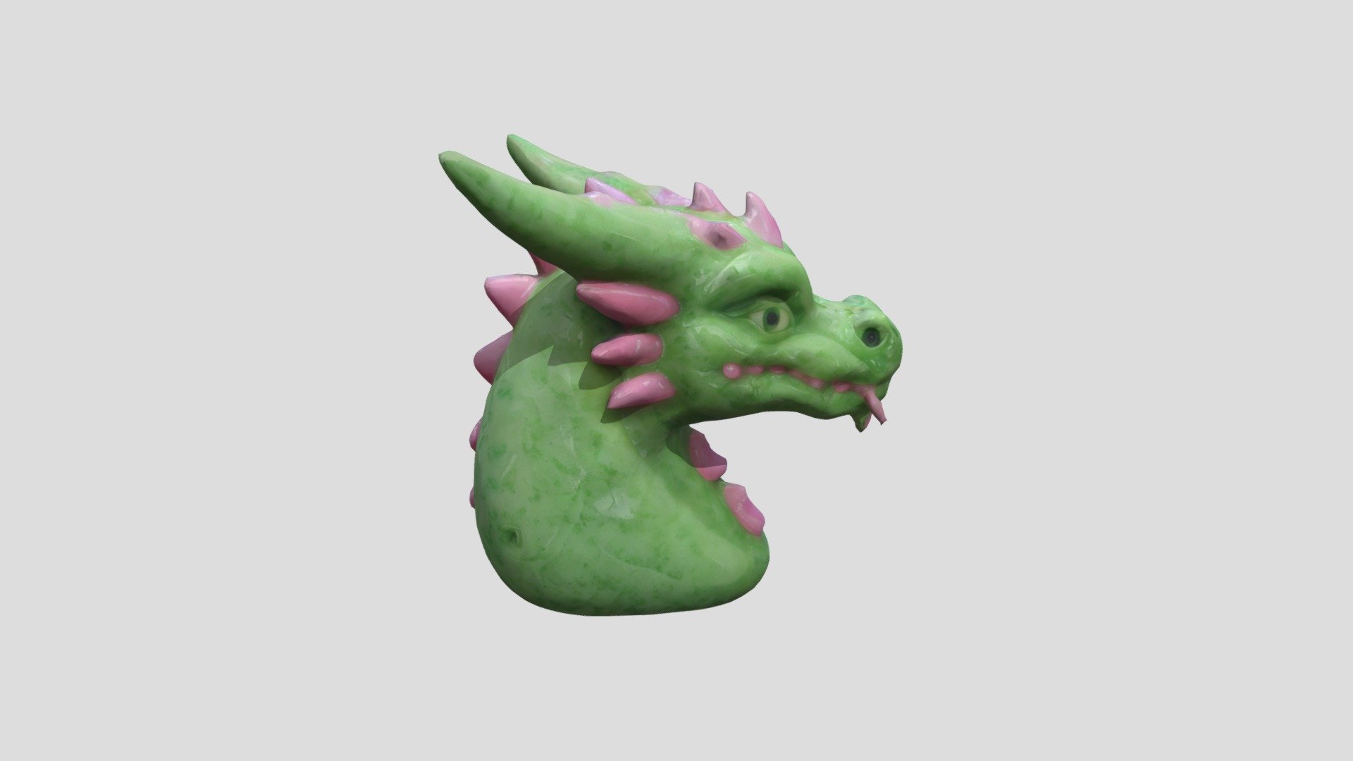 Green Dragon Head - 3D model by fredy120488 [9e9125e] - Sketchfab