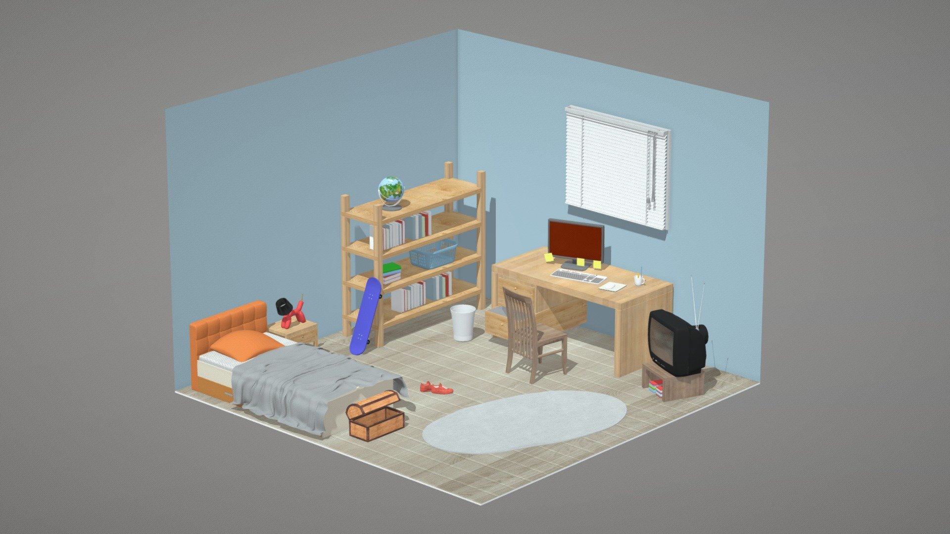 Room - Buy Royalty Free 3D model by luismi93 [9e916a1] - Sketchfab Store
