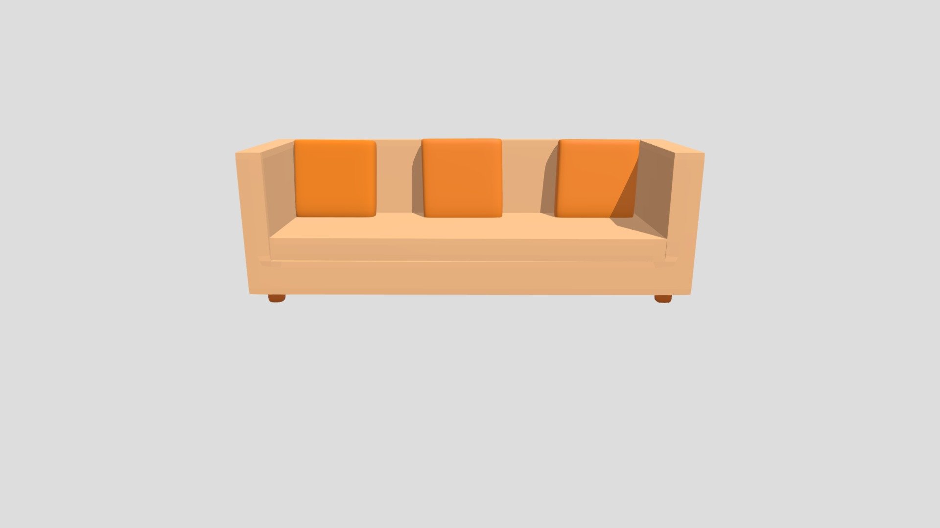 3D LowPoly Sofa - Download Free 3D model by lyra123 [9e91bb8] - Sketchfab