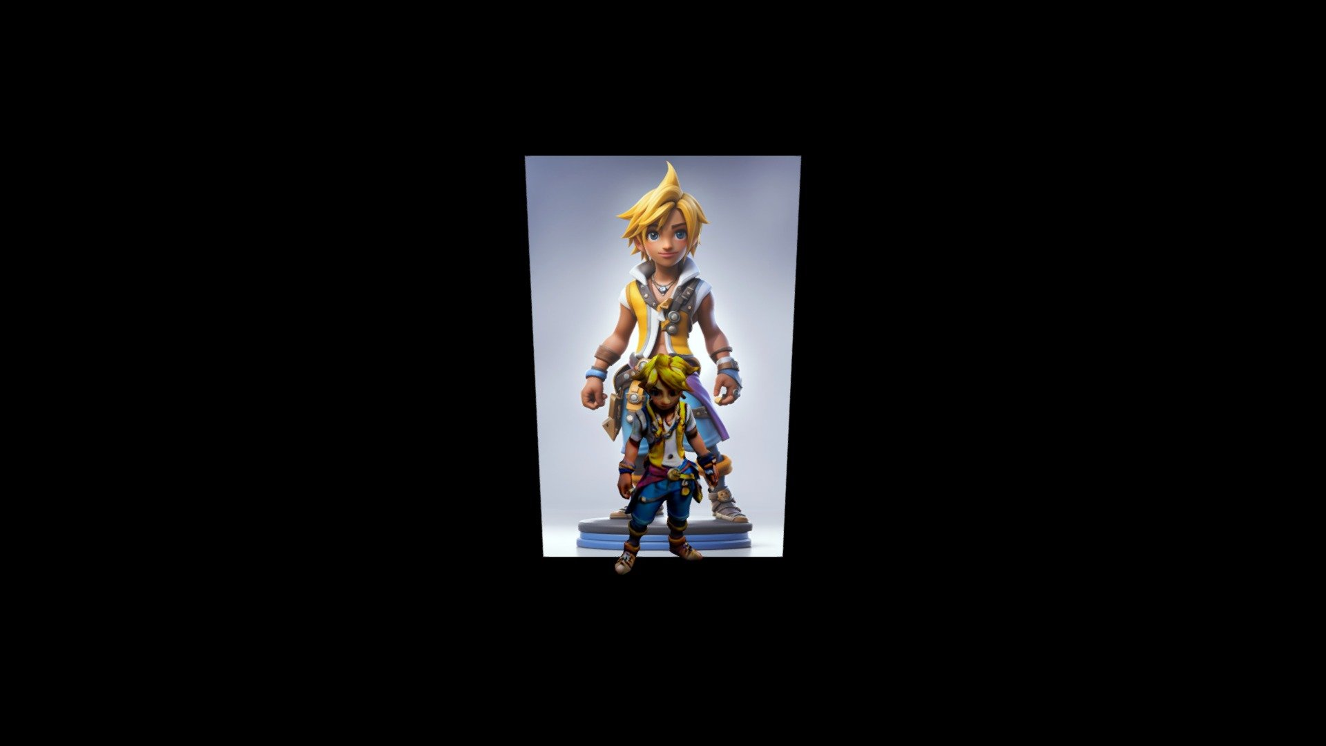 a toy figure of a person with a sword, 3 d rende - Download Free 3D ...