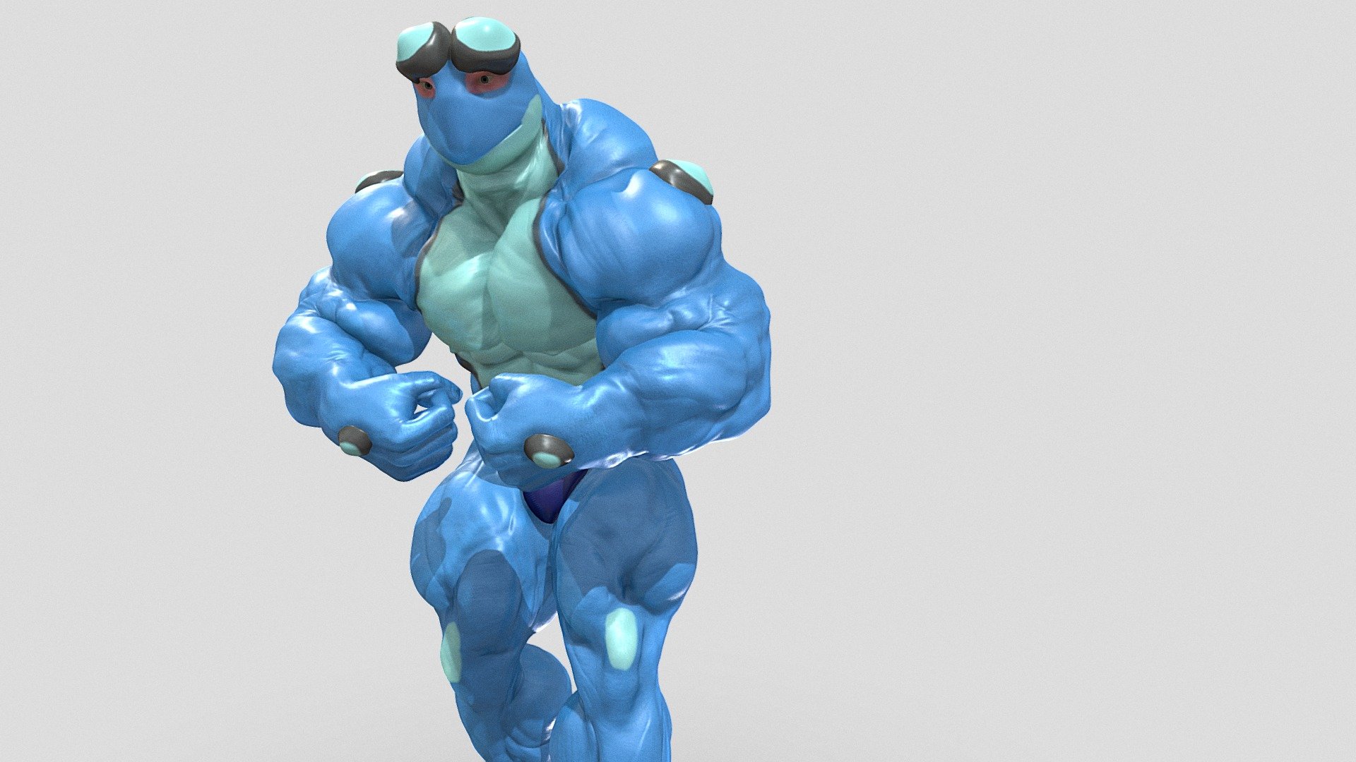 藍蟾蜍 - 3D model by John Doe (@atx214741) [9e936bc] - Sketchfab