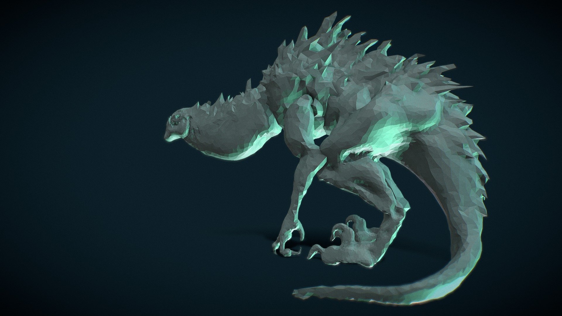 monster - Download Free 3D model by Paleo Modelist (@victory_) [9e97787 ...
