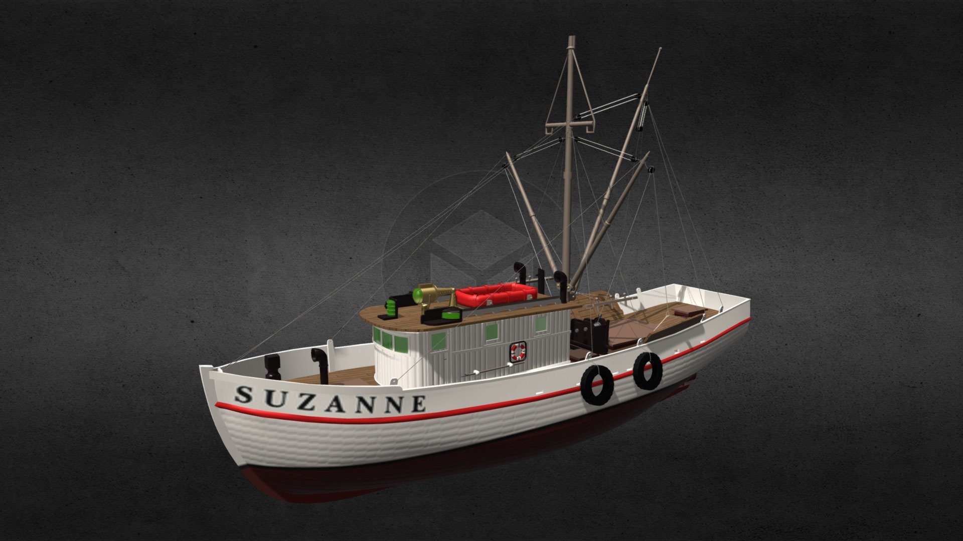 Shrimp Boat - 3D model by 360RSI.com [9e97bf8] - Sketchfab
