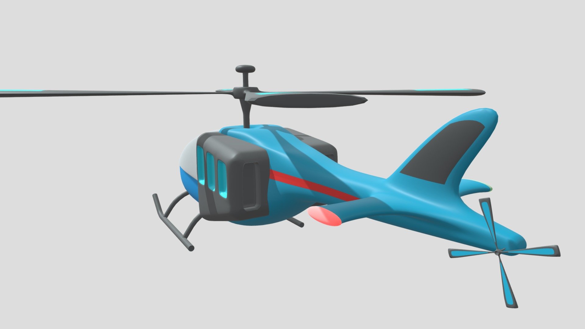 Low poly helicopter - Download Free 3D model by KraftKatStudio [9e97c9f ...