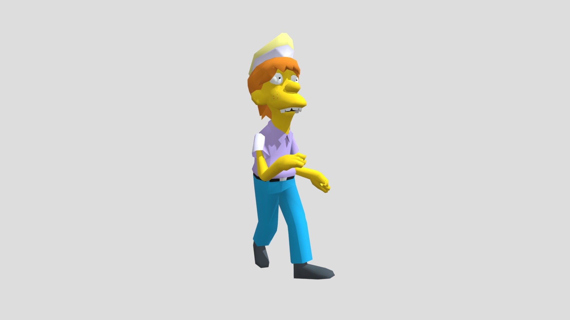 squaky walking animated (simpsons) - Download Free 3D model by vicente ...