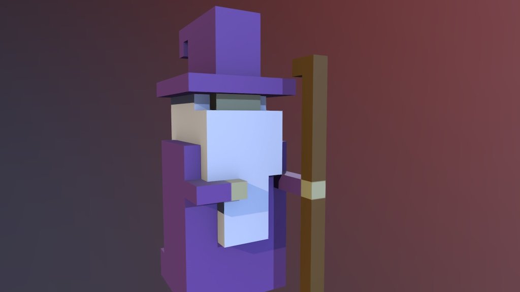 Voxel Wizard Attack - 3D model by Aaron Wheeler (@aaronwheeler ...