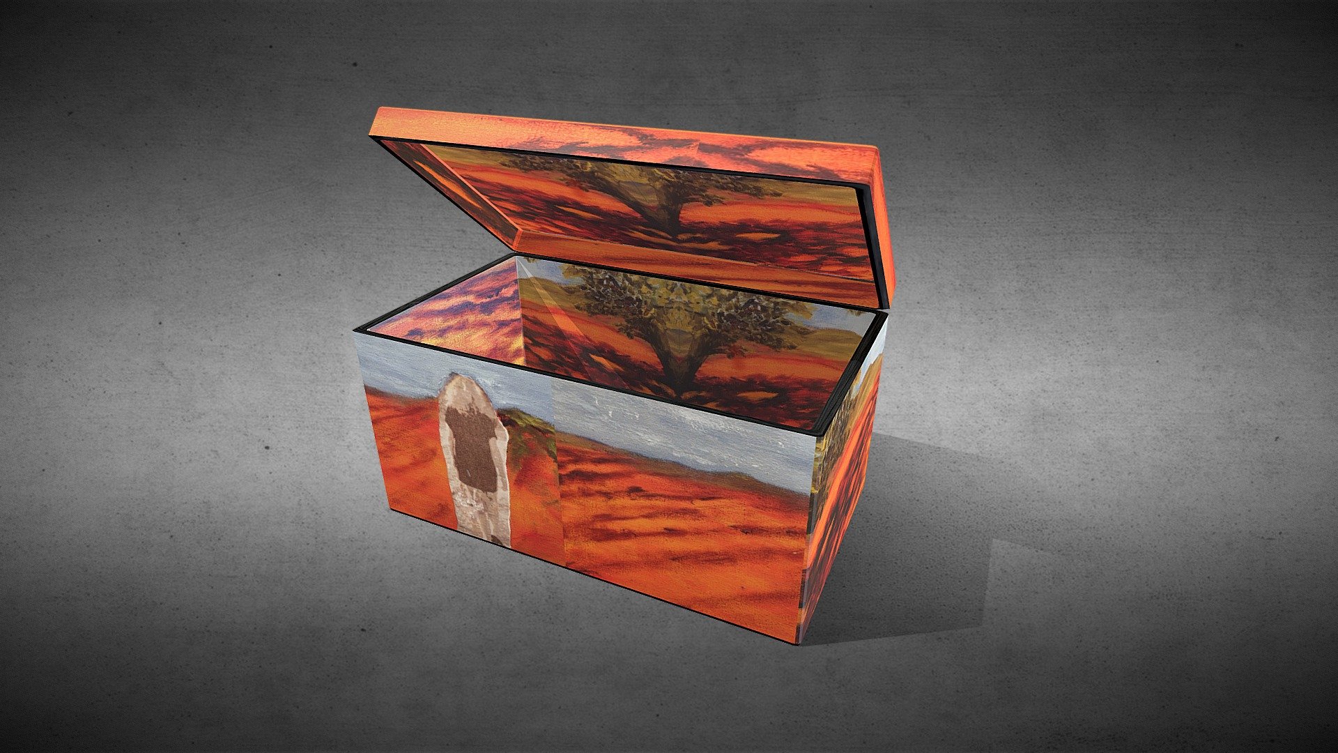 handpainted box - Download Free 3D model by easellease [9e9f02c ...