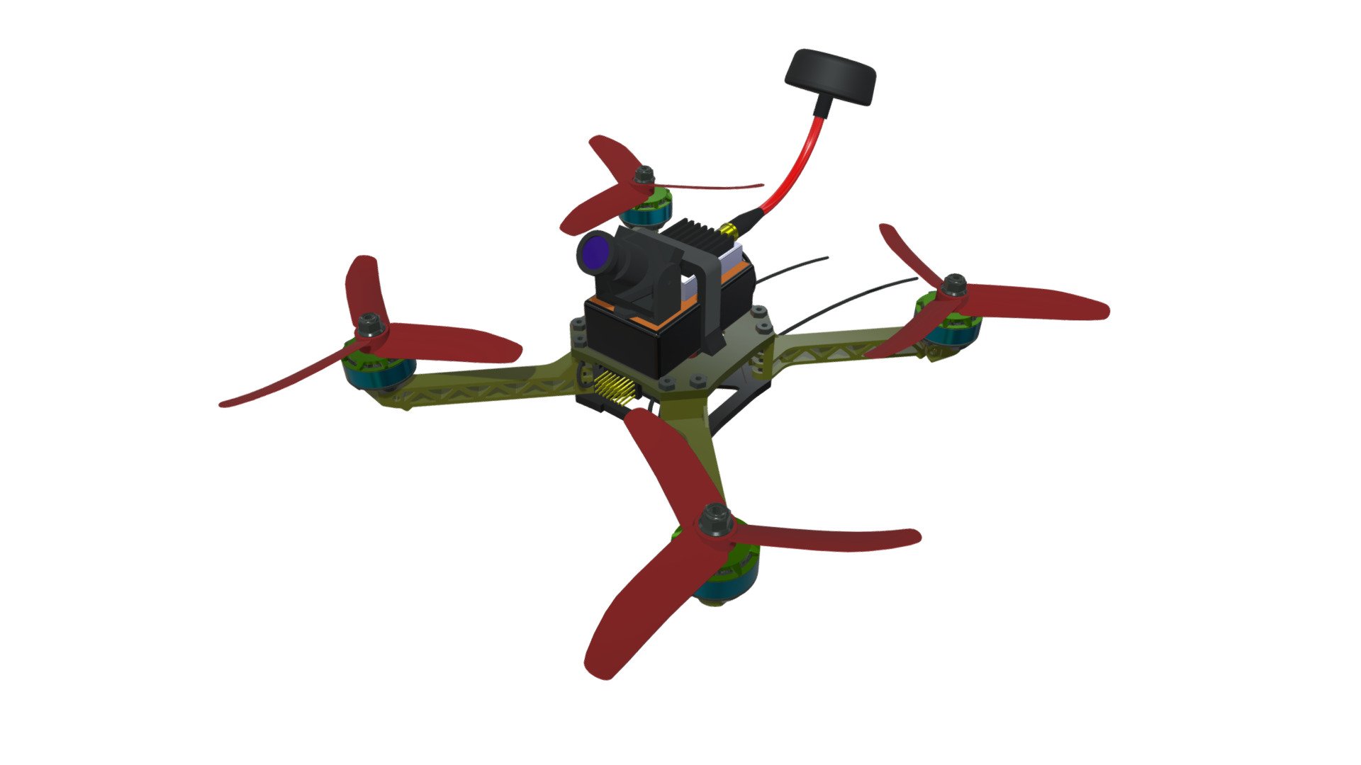 FPV Drone - 3D model by cavicom (@ASI) [9ea03b6] - Sketchfab