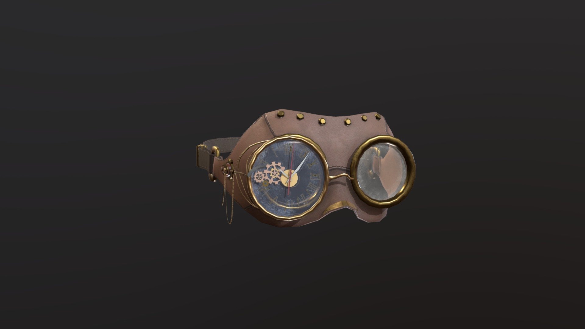 Steampunk Goggles - Download Free 3D model by ehcawen [9ea19b8] - Sketchfab