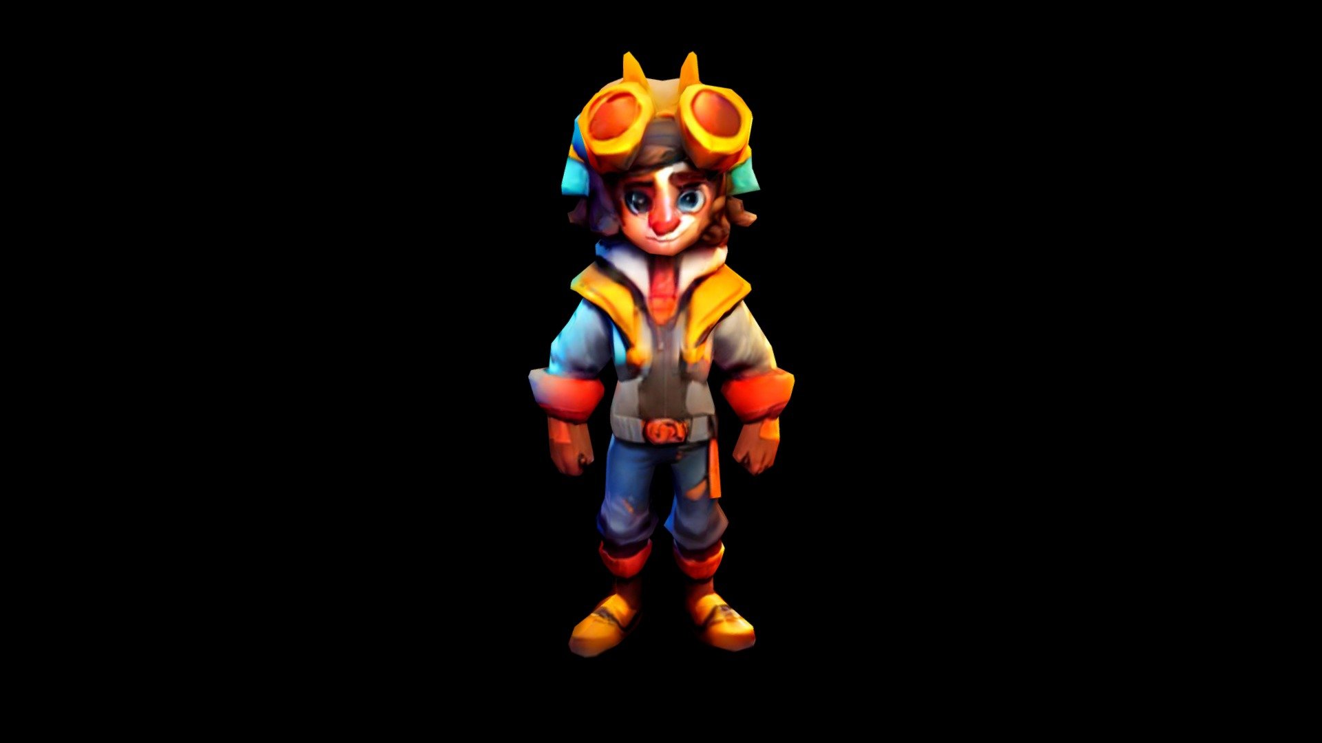 A detailed 3D animation of a character from a ga - Download Free 3D ...