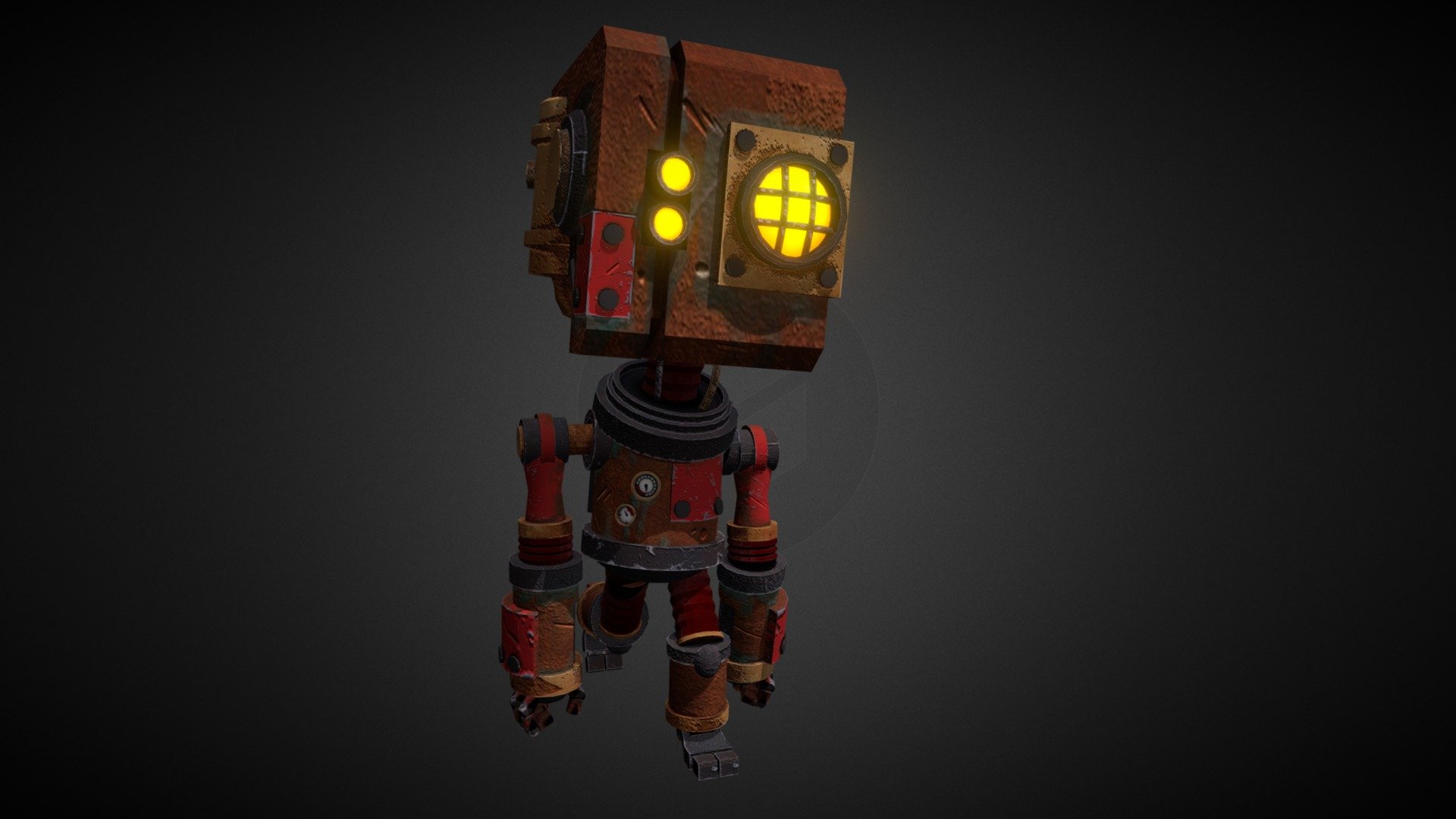 Steampunk robot - 3D model by Kowalczyk Kamil (@Kamil.Kowalczyk ...